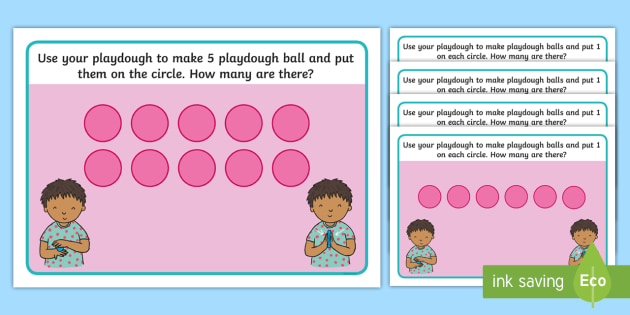 Counting Squash Playdough Mats (teacher made)