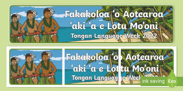 Tongan Language Week Display Banner (teacher made)