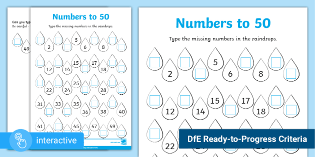 Counting Backwards from 50 PowerPoint - KS1 - Twinkl