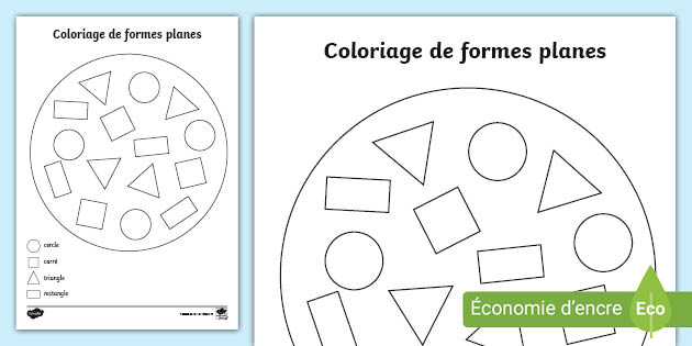 Coloriages De Formes 3d