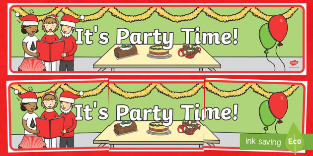 Christmas Party Banner Design | Christmas Party Time