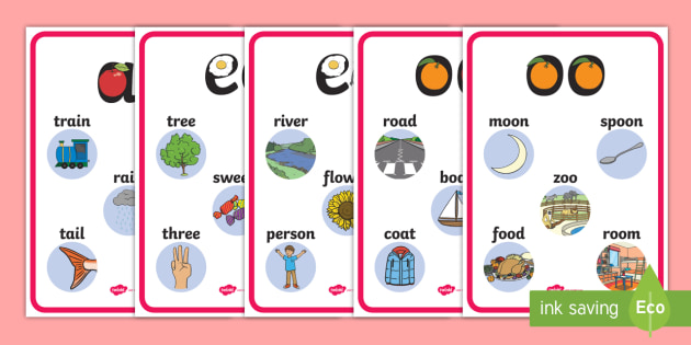 ai ee er oa oo Phonics Display Posters