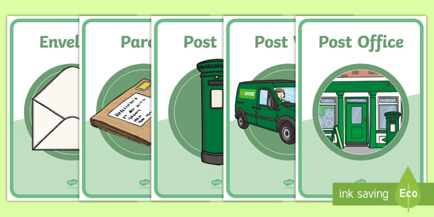 The Post Office Aistear Photo Display Posters (Teacher-Made)