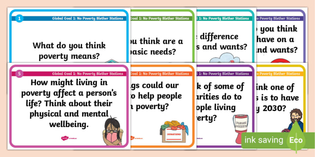 Poverty Discussion Questions | CfE First Level Resources