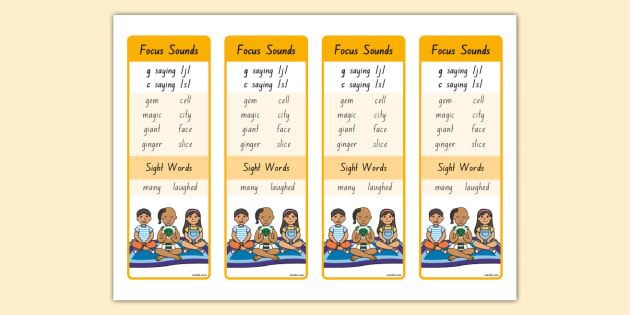 Twinkl Phonics Focus Words Bookmarks - Level 5 Week 18