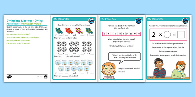 👉 Year 2 Diving into Mastery: 2 Times-Table Activity Cards