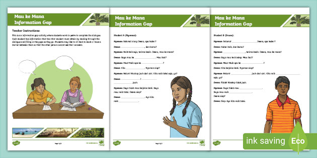 Mau ke Mana Information Gap Activity