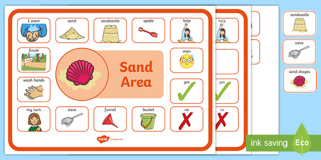 👉 EYFS Sand Area Communication Activity Mat