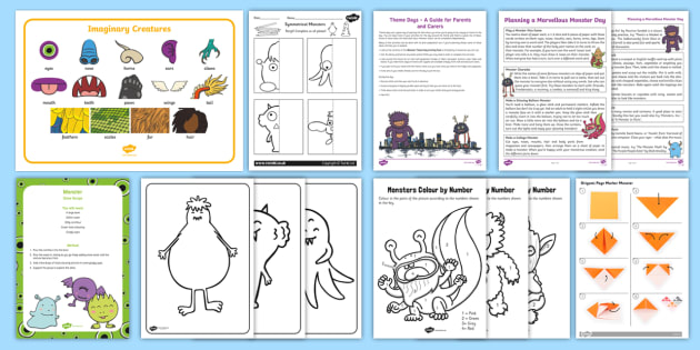 Monster Theme Day Activity Pack (teacher made)