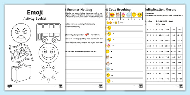 😊 Maths Mystery and More Emoji Themed Pack (teacher made)