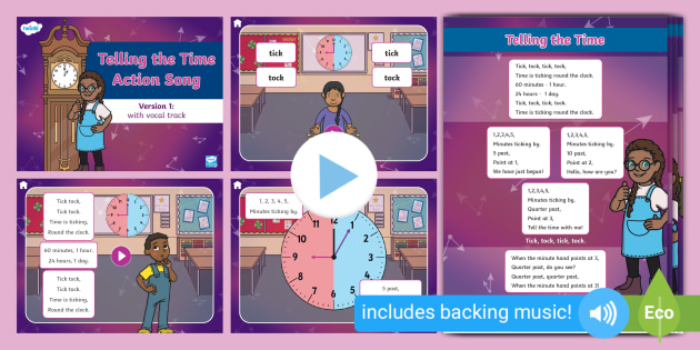 Telling Time Songs | twinkl.com.au