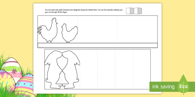 Easter Cutting Skills Paper Chain Craft (teacher made)