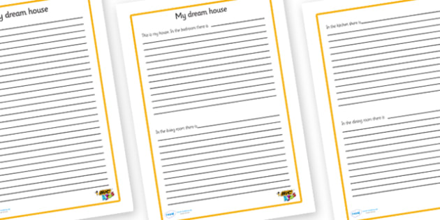 My House Persuasive Writing Frames