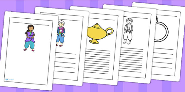 Aladdin Writing Frames (teacher made)