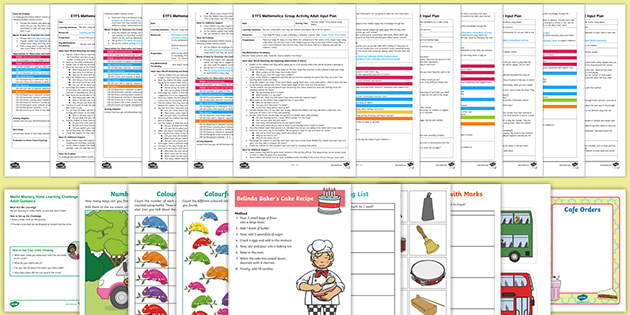EYFS Maths: Records, Using Marks... Adult Input Planning and Resource Pack