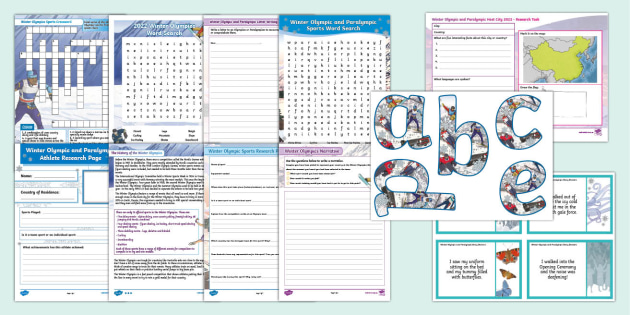 Winter Olympics Literacy Resource Pack (Teacher-Made)
