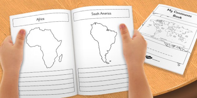 What a Wonderful World My Seven Continents Mini Book - mini book