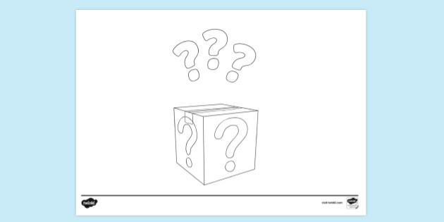 FREE! - Surprise Mystery Box Colouring Sheet | Colouring Sheets