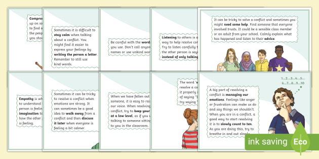 KS2 Resolving Conflict Display Posters (teacher made)
