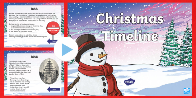 KS2 Christmas Timeline PowerPoint (teacher made)