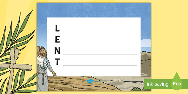 Lent Acrostic Poem