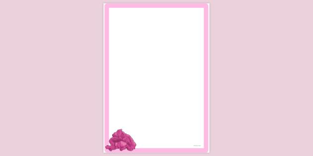 FREE! - Simple Blank Tissue Paper Page Border | Twinkl