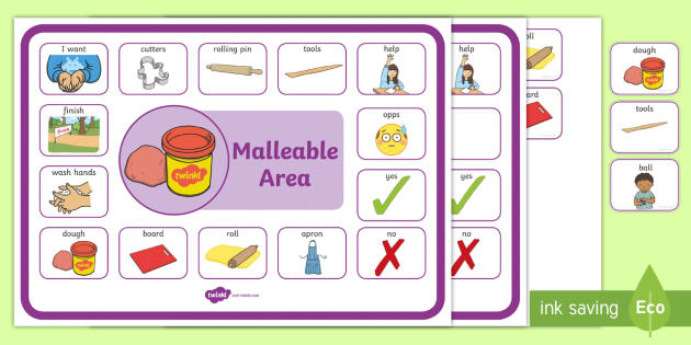 👉 Kindergarten Malleable Area Communication Mat