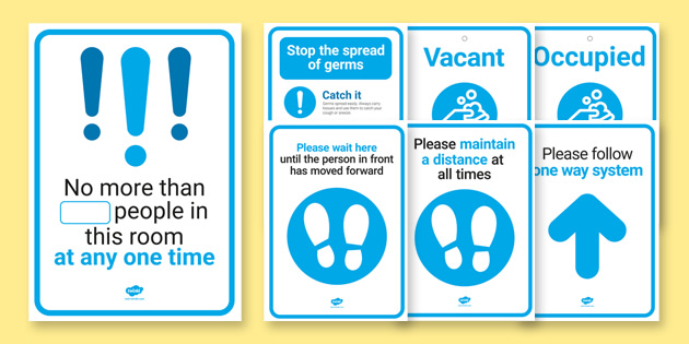 Signs for School Reopening (teacher made)