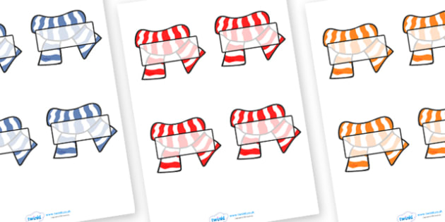 FREE! - 👉 Editable Self-Registration Labels (Scarves)