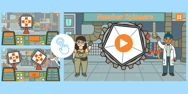 Interactive Teaching Tools: Number Spinners | Twinkl Go!