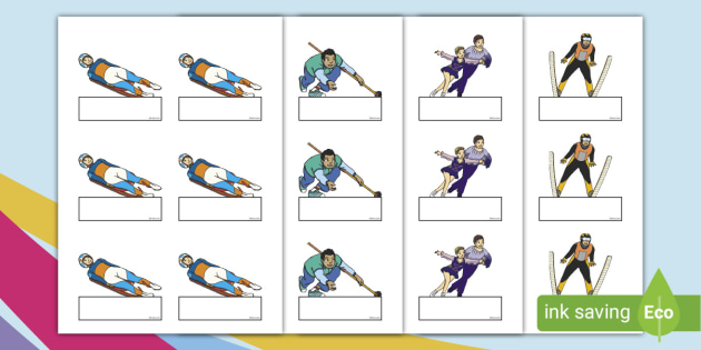 Winter Olympics Self-Registration (teacher made)