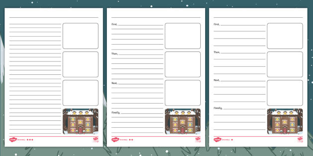 Ten Little Lights Recount Writing Frames