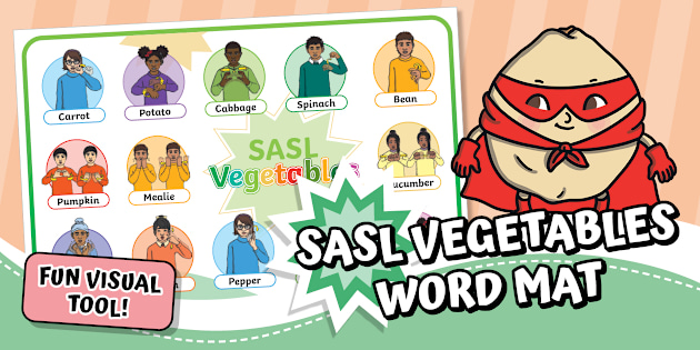 Vegetables Word Mats | twinkl.com.au