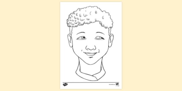 FREE! - Happy Boy Colouring | Colouring Sheets