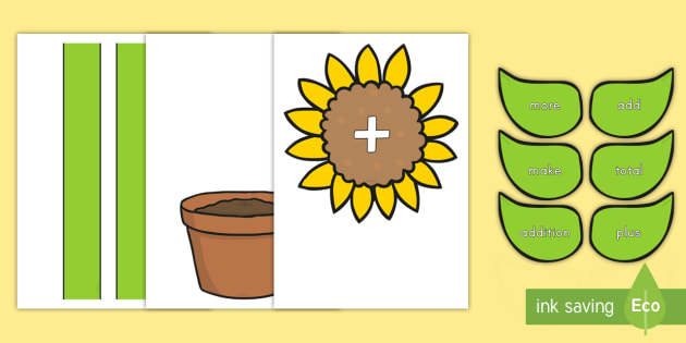 Math Addition Cutouts (teacher made)