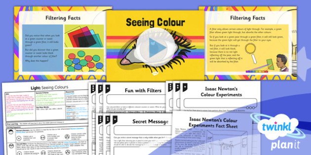 Science: Light: Seeing Colours Year 6 Lesson Pack 5