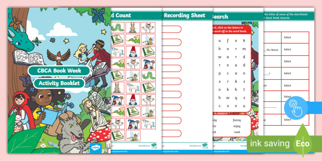 CBCA Book Week Interactive PDF Activity Book (teacher made)