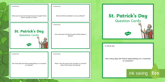 St. Patrick's Day Question Cards - World Around Us KS2