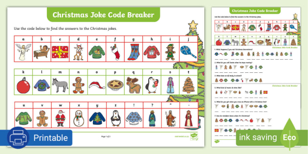 Christmas Joke Code Breaker Puzzle | South Africa