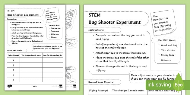 STEM Bug Shooter Experiment