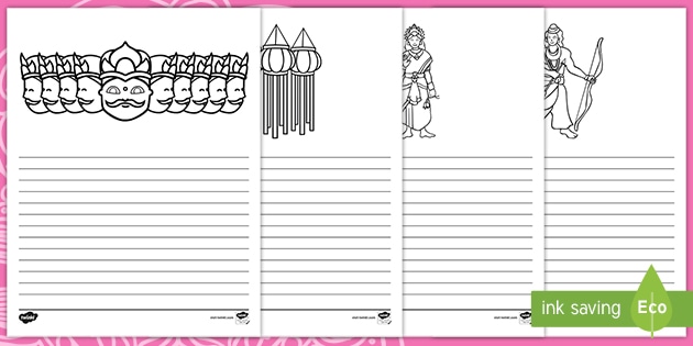 Diwali Picture Writing Templates - Teaching Resources - Twinkl