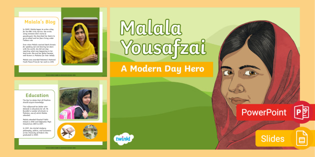 Malala Yousafzai Presentation - PowerPoint & Google Slides