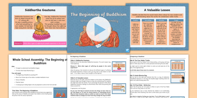The Beginning of Buddhism Whole School Assembly Pack