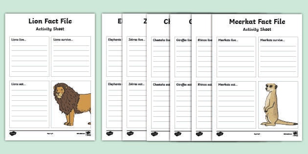 Learning Animal Names Fun Facts 1 African Animals