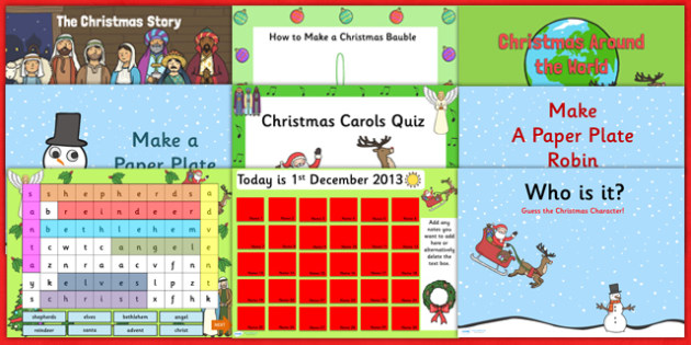 Christmas PowerPoint Resource Pack (teacher made)