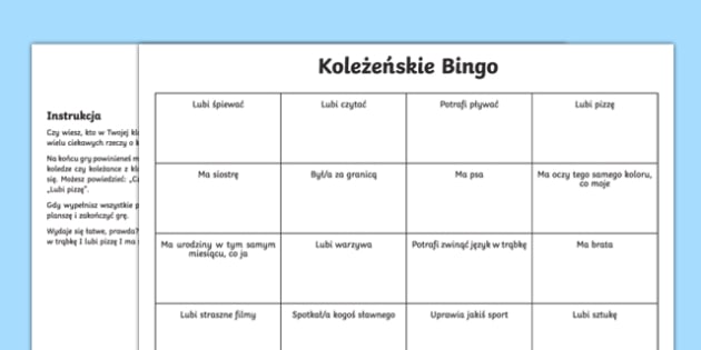 Back to school new class friendship bingo activity