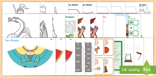 Childminder Castles, Knights and Dragons EYFS Resource Pack