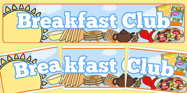 Breakfast Banner - Display banner, breakfast, snack area