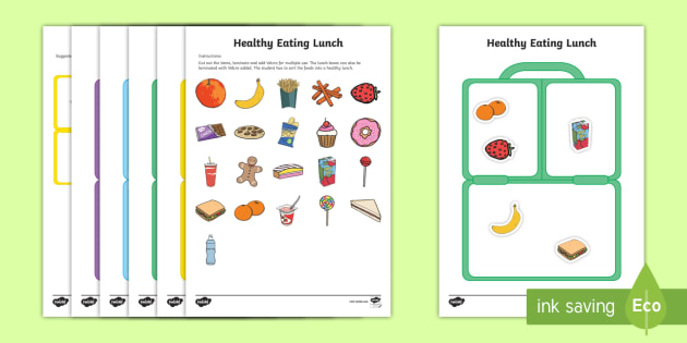 Workstation Pack: Healthy Lunch Activity (teacher made)