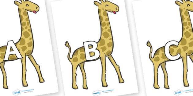 FREE! - A-Z Alphabet on Giraffes (teacher made)